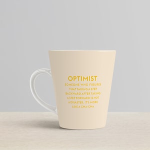 OPTIMIST Funny Motivational Quote Wall Art Poster, T-shirt, Mug SVG and ...