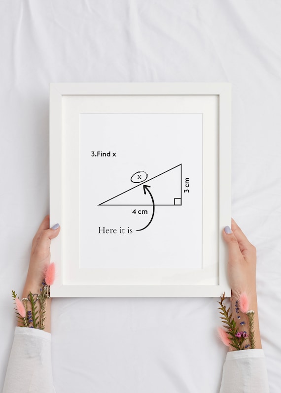 Find X Here It is Funny Printable Math Poster Math Classroom | Etsy
