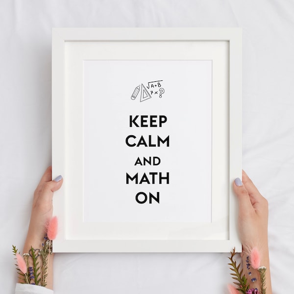 Keep Calm Math - Etsy