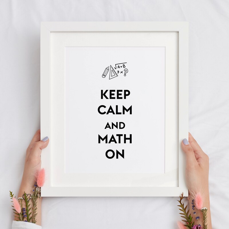 Keep Calm Math - Etsy