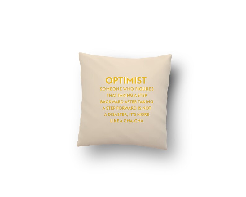 OPTIMIST Funny Motivational Quote Wall Art Poster T-shirt | Etsy