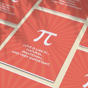 Love is Like Pi Printable Fun Math Poster, Fun Math Classroom Decor for ...