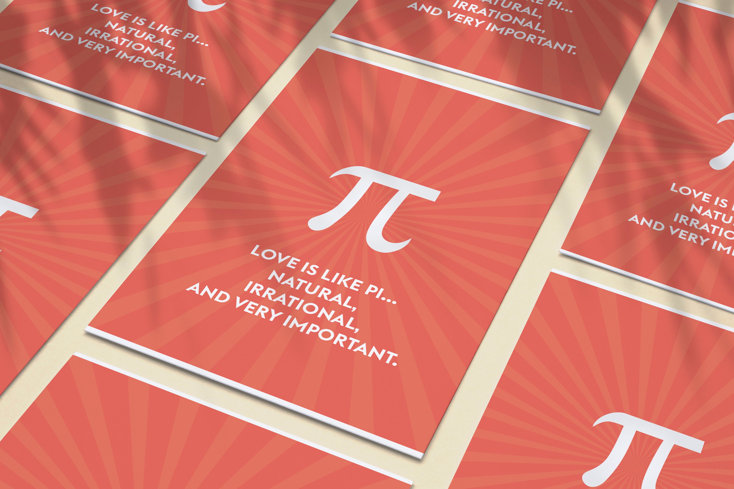 Love is Like Pi Printable Fun Math Poster, Fun Math Classroom Decor for ...