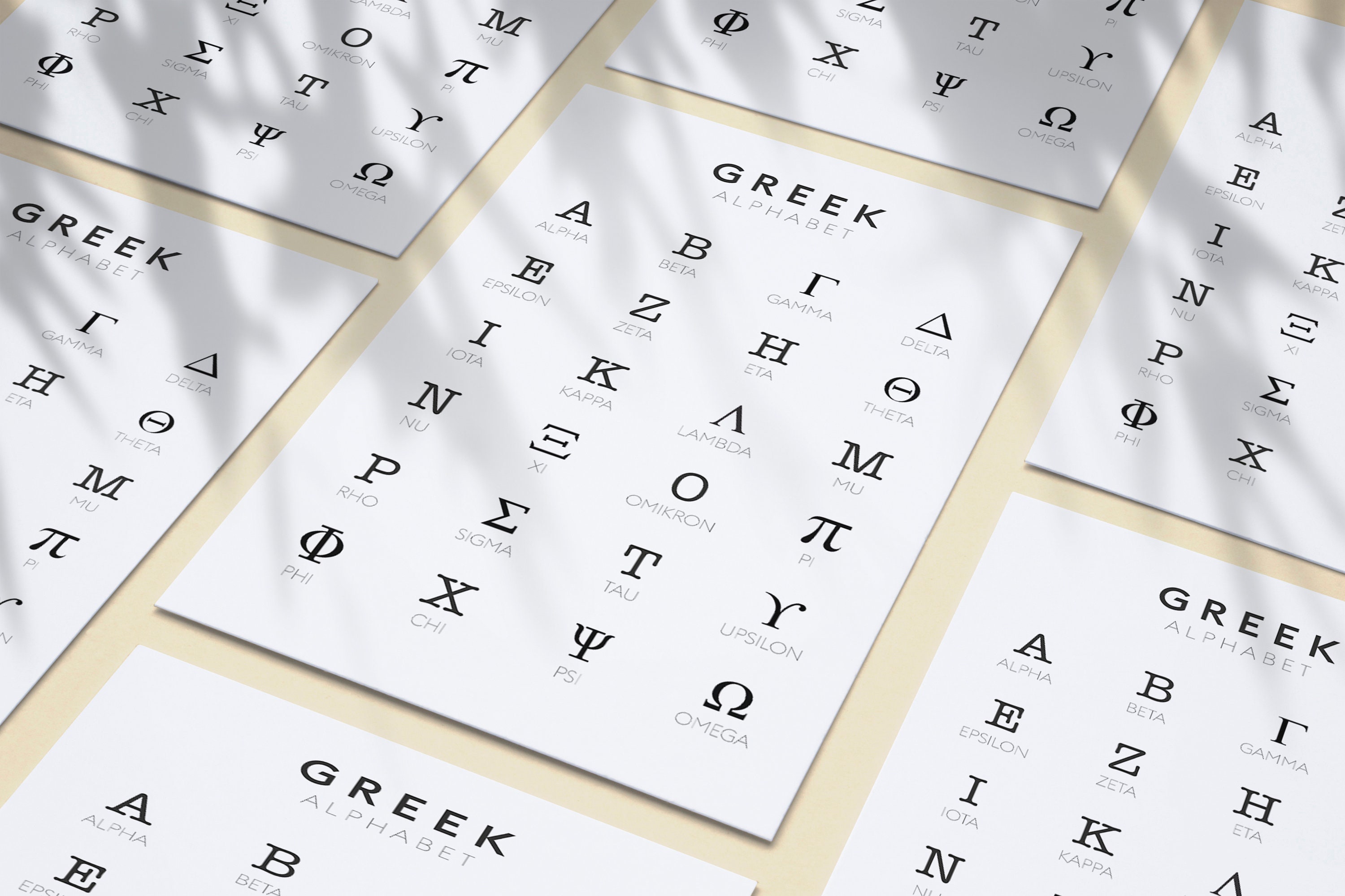 The Greek Letters Alphabet Printable Fun Math Poster, Fun Math ...