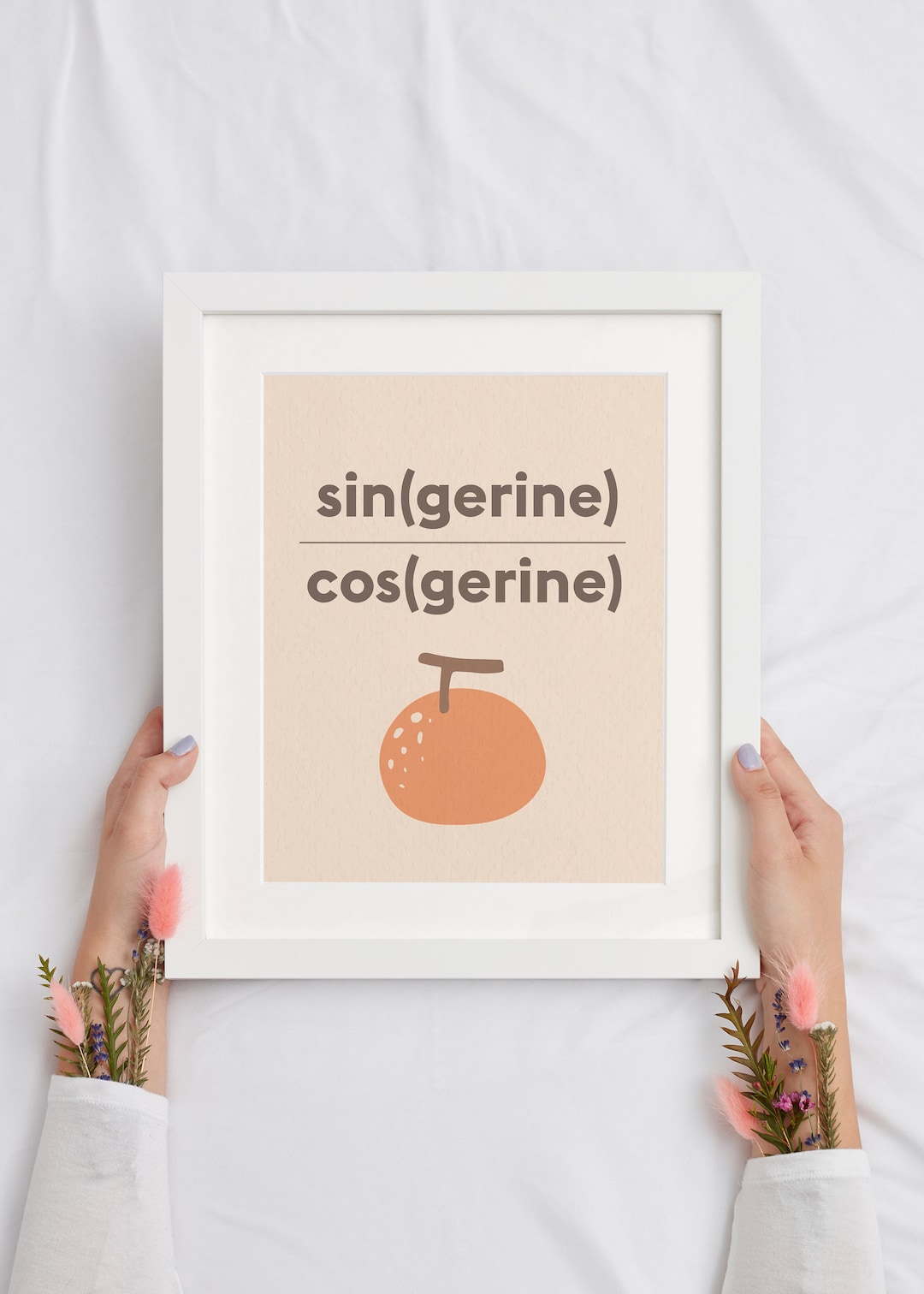 Singerine Cosgerine Tangerine Printable Math Wall Art Poster - Etsy