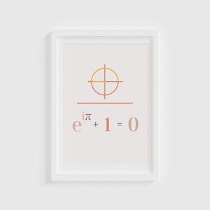 Euler's Identity, the Most Beautiful Equation Colored in Math Fun Math ...