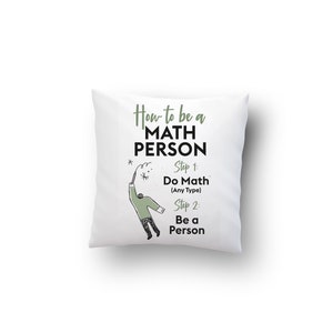 How to Be a Math Person Printable Fun Math Poster, Fun Math Classroom ...