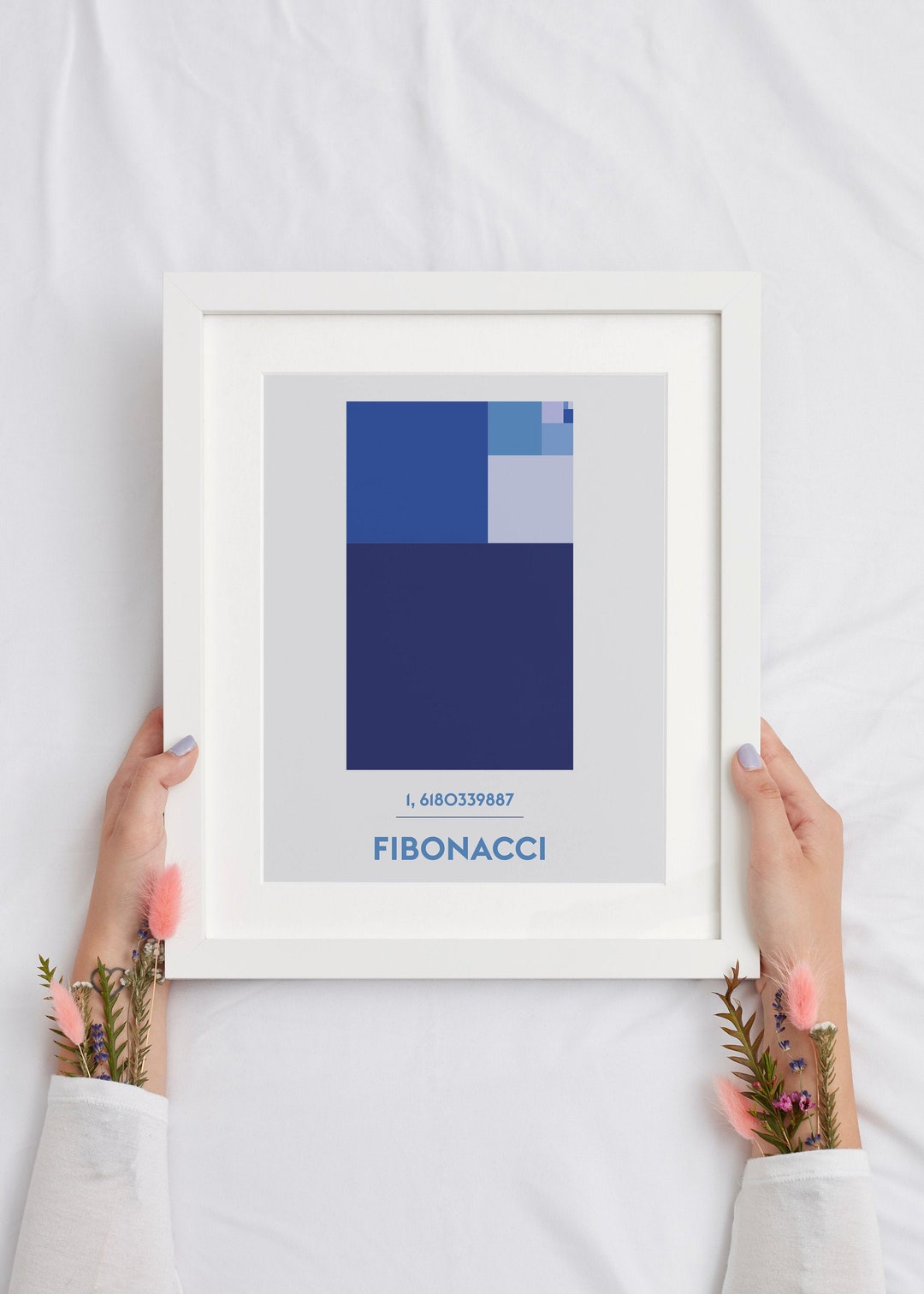 Fibonacci Numbers Printable Math Poster, Math Classroom Decor for High ...