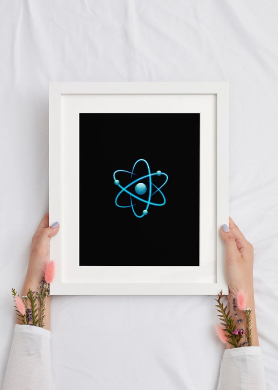 The Structure of an Atom Printable Chemistry Poster Fun | Etsy