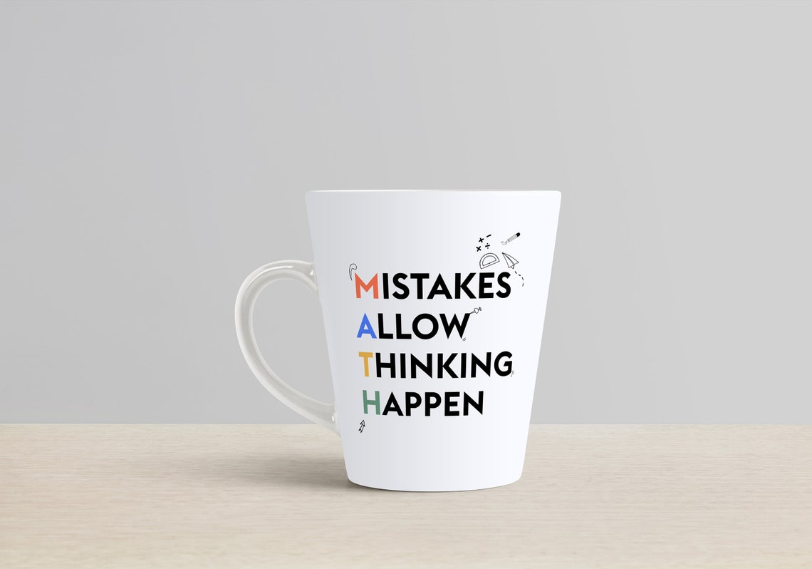 Mistakes Allow Thinking Happen Printable Math Poster Math - Etsy