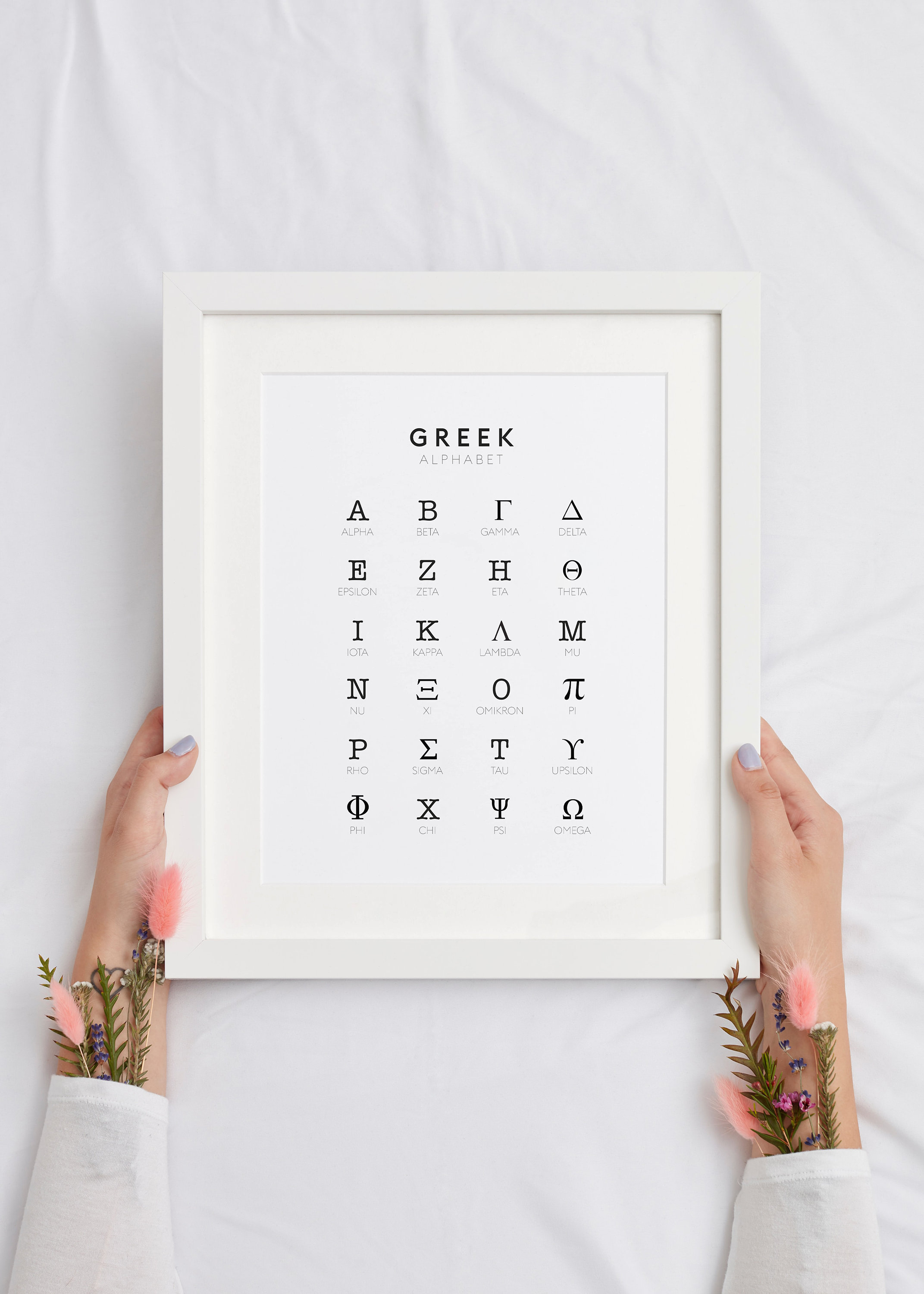 The Greek Letters Alphabet Printable Fun Math Poster, Fun Math ...