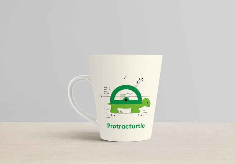 Protracturtle Cute Printable Fun Math Poster, Fun Math Classroom Decor ...