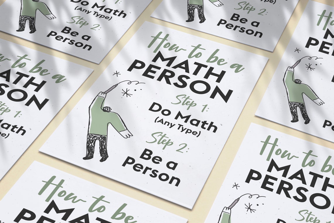 How to Be a Math Person Printable Fun Math Poster Fun Math | Etsy