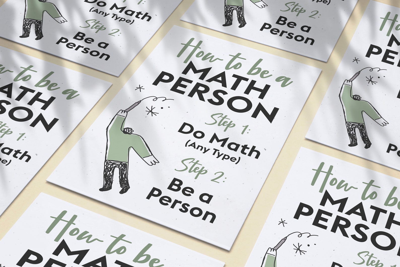 How to Be a Math Person Printable Fun Math Poster Fun Math | Etsy