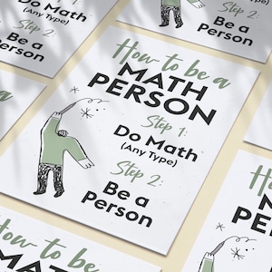 How to Be a Math Person Printable Fun Math Poster, Fun Math Classroom ...