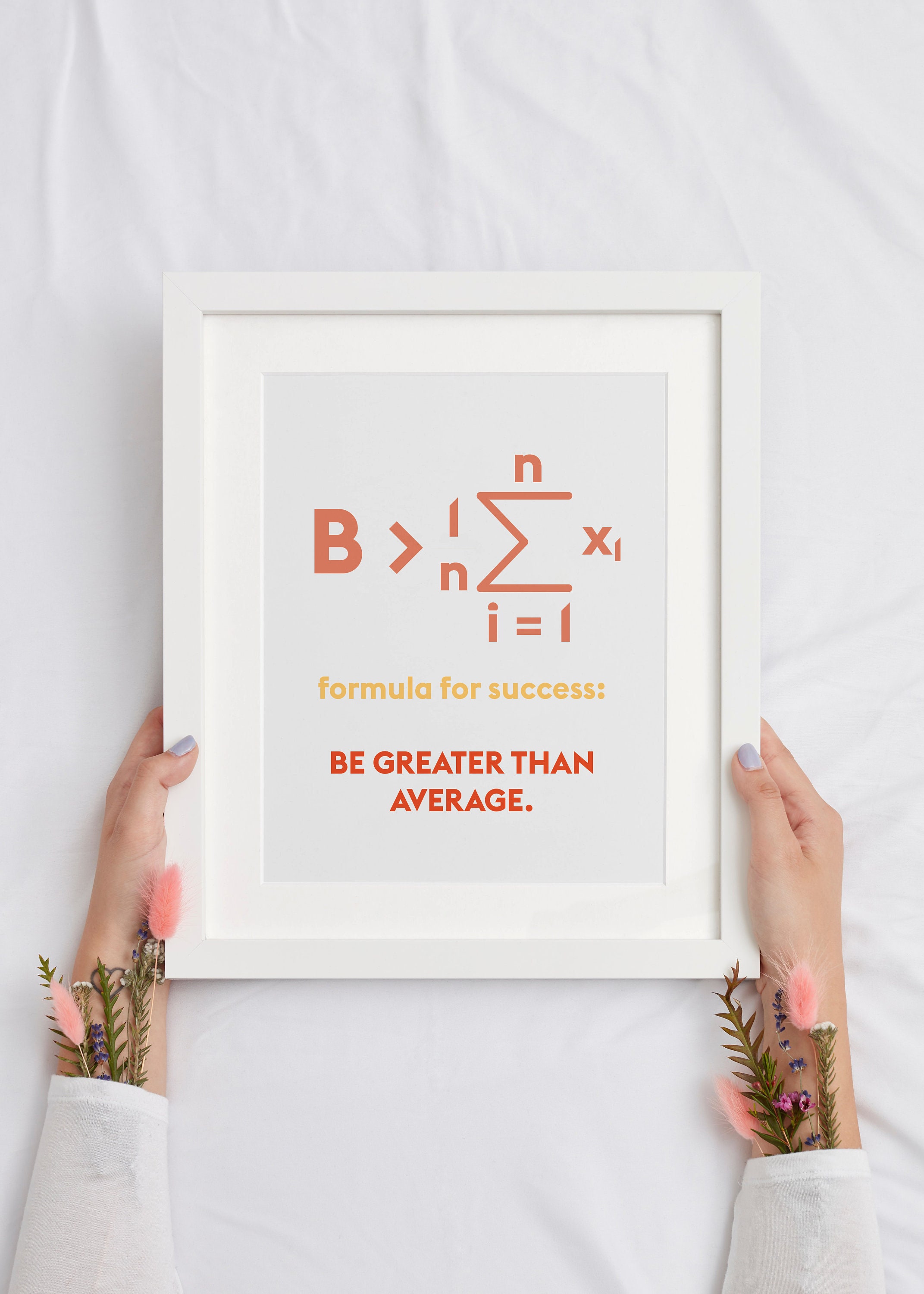 Be Greater Than Average Printable Math Wall Art Poster - Etsy