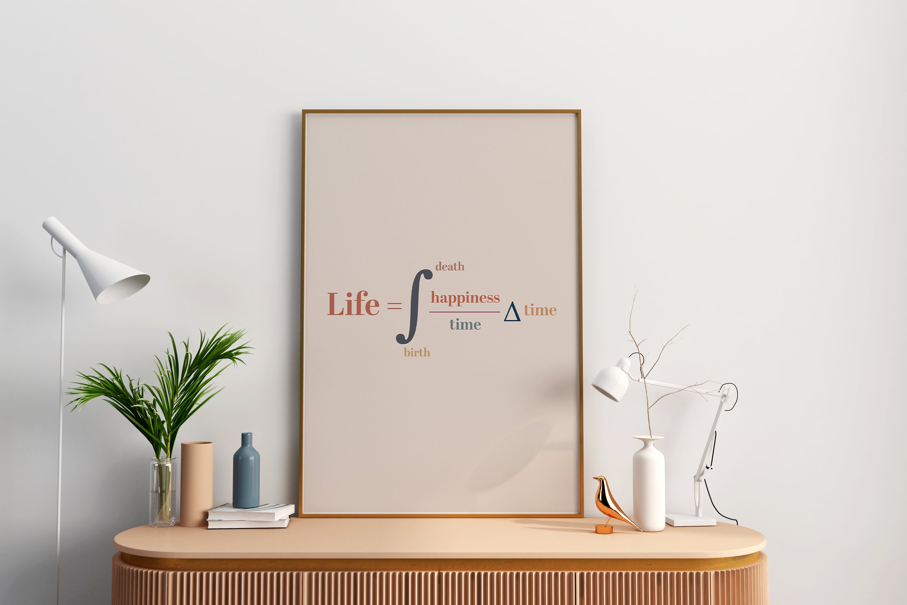 Integral of Life Printable Fun Math Calculus Poster, Fun Math Classroom ...