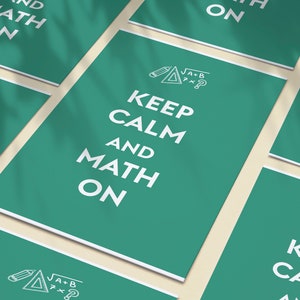 Keep Calm and Math on Math Wall Art Poster, T-shirt, Mug SVG and PDF ...