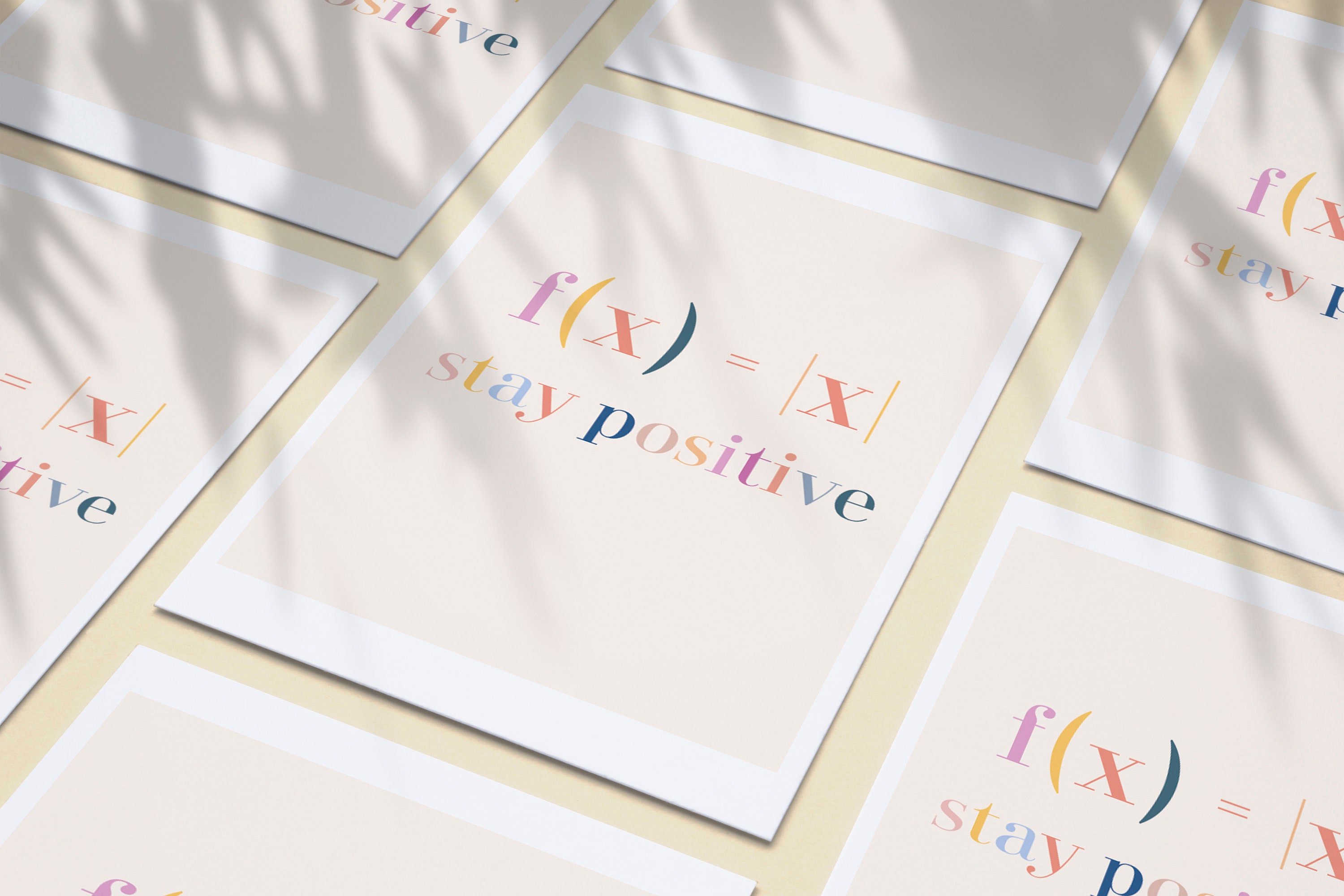 Stay Positive Like Absolute Value Printable Math Poster, Math Classroom ...