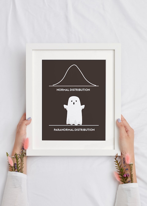 Normal Distribution Paranormal Distribution Math Wall Art | Etsy