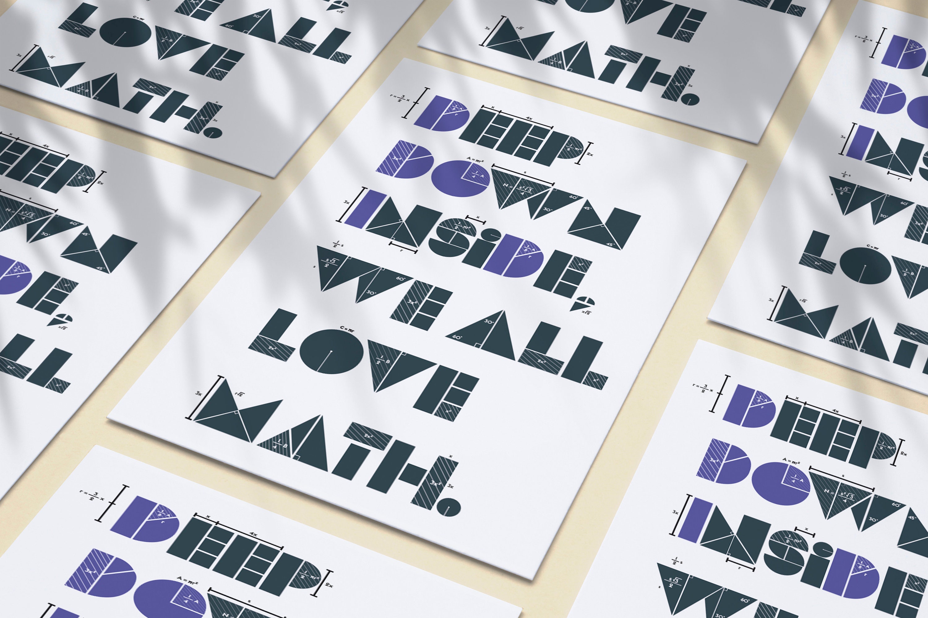 Deep Down Inside We All Love Math Wall Art Poster, T-shirt, Mug SVG and ...