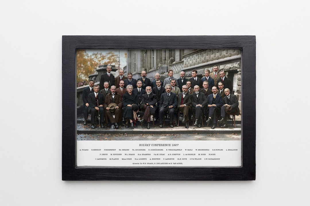 The 5th Solvay Conference Scientists Together Printable Physics Poster ...