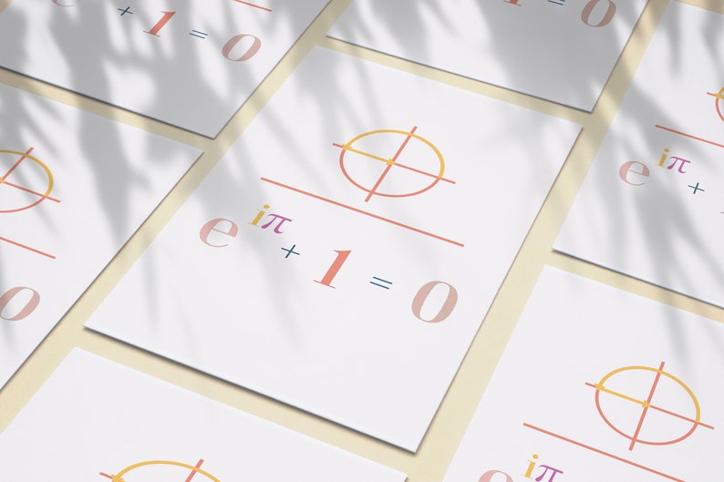 Euler's Identity, the Most Beautiful Equation Colored in Math Fun Math ...