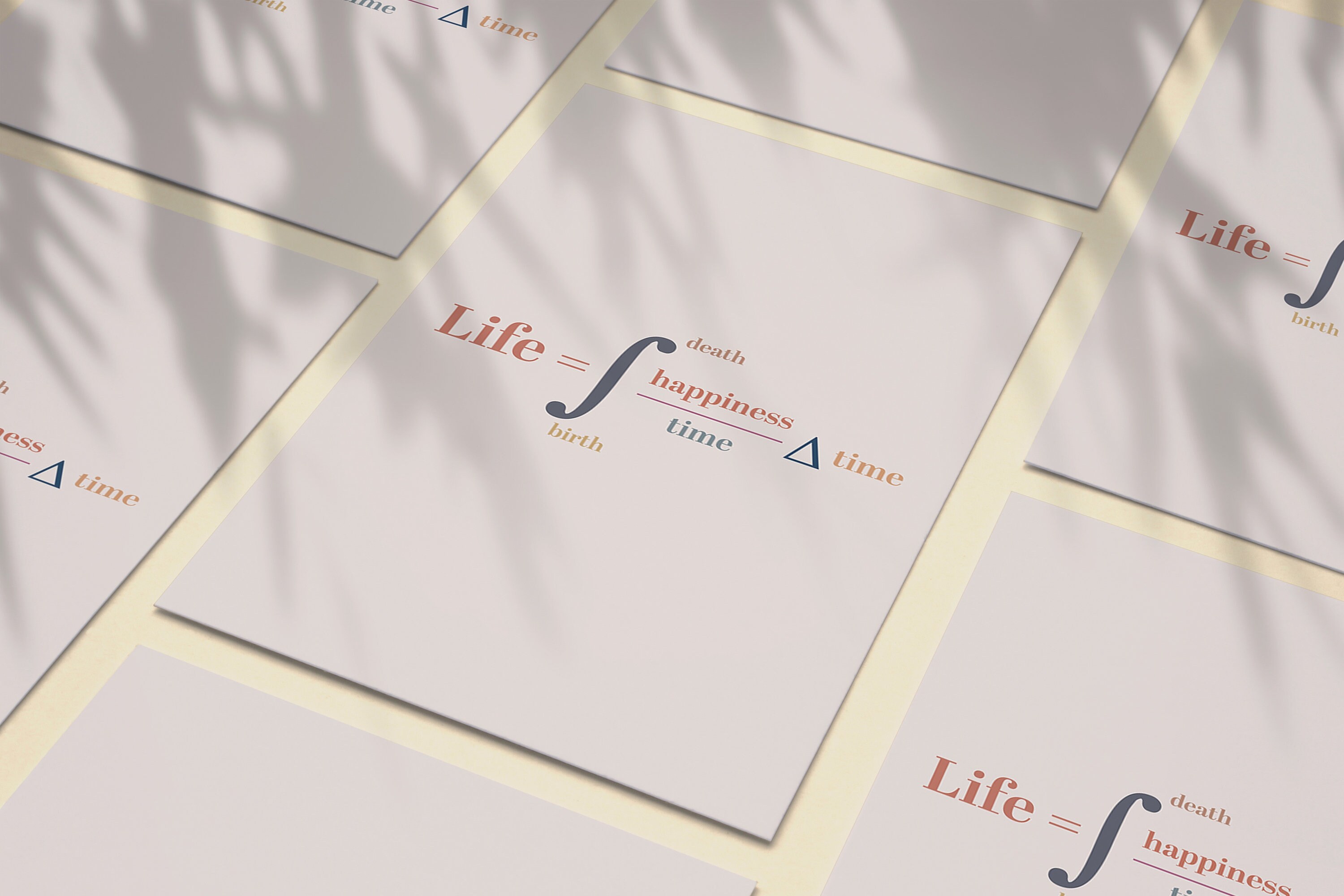 Integral of Life Printable Fun Math Calculus Poster, Fun Math Classroom ...