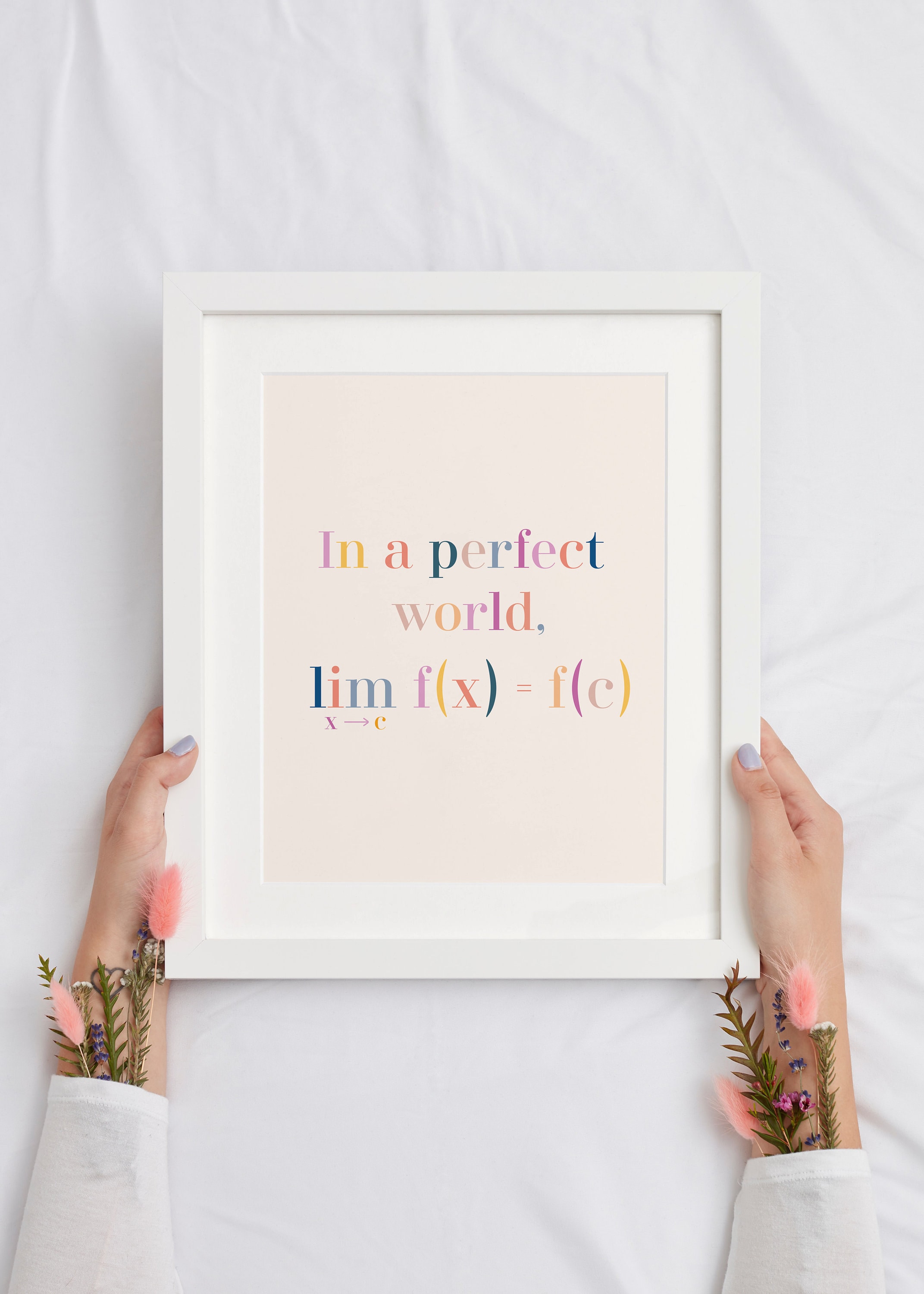 5 Beautiful Calculus Posters Bundle for Your Classroom, Printable Math ...