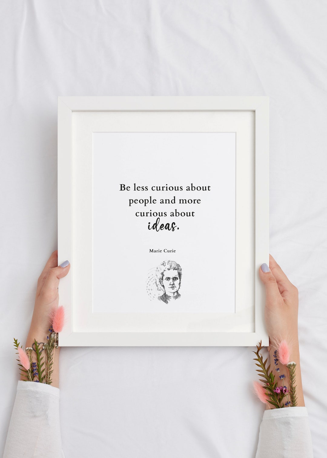 Marie Curie Inspirational Science Quote Printable Poster, Fun Classroom ...