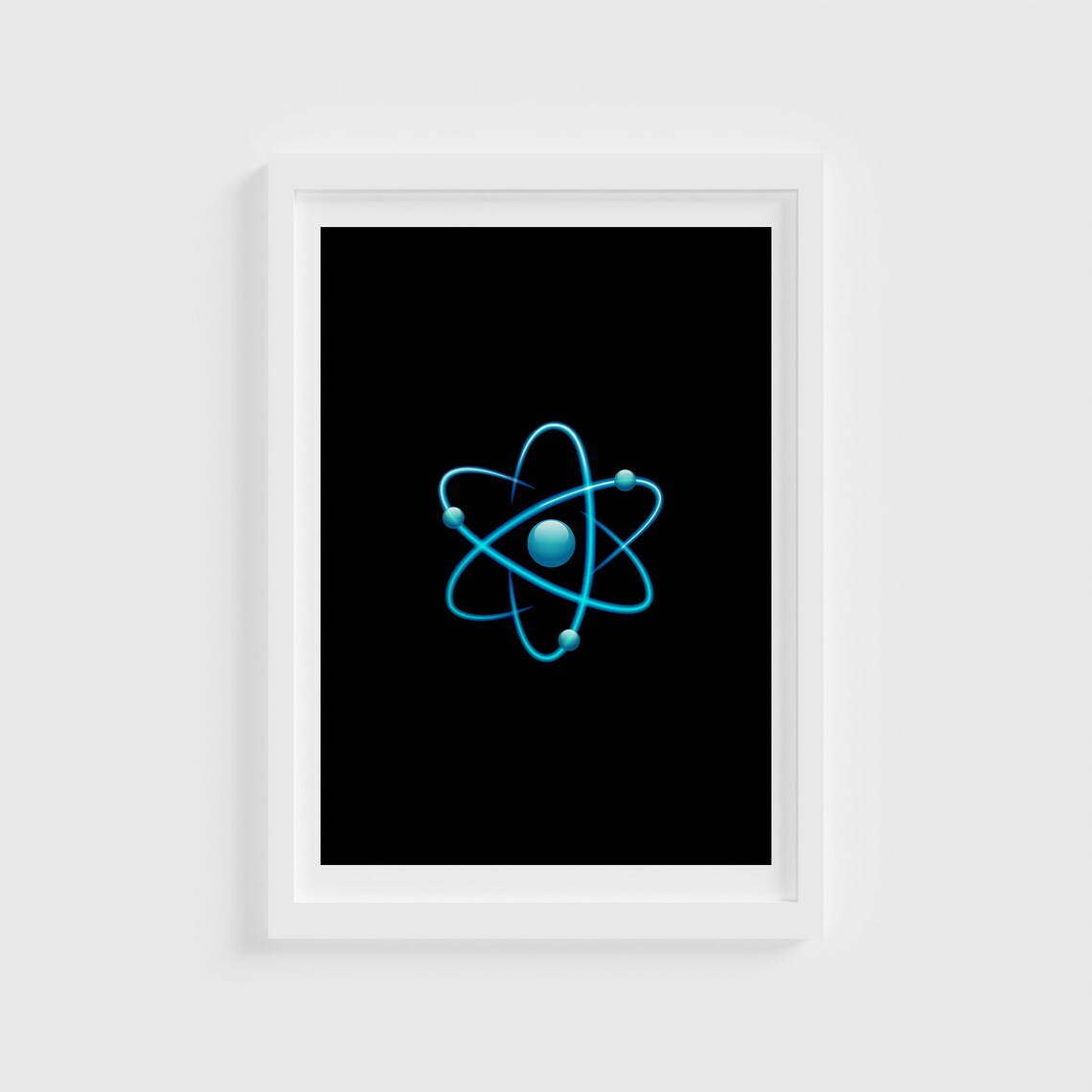 The Structure of an Atom Printable Chemistry Poster Fun | Etsy