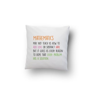 Mathematics May Not Teach Us How to Add Love Math Wall Art Poster, T ...