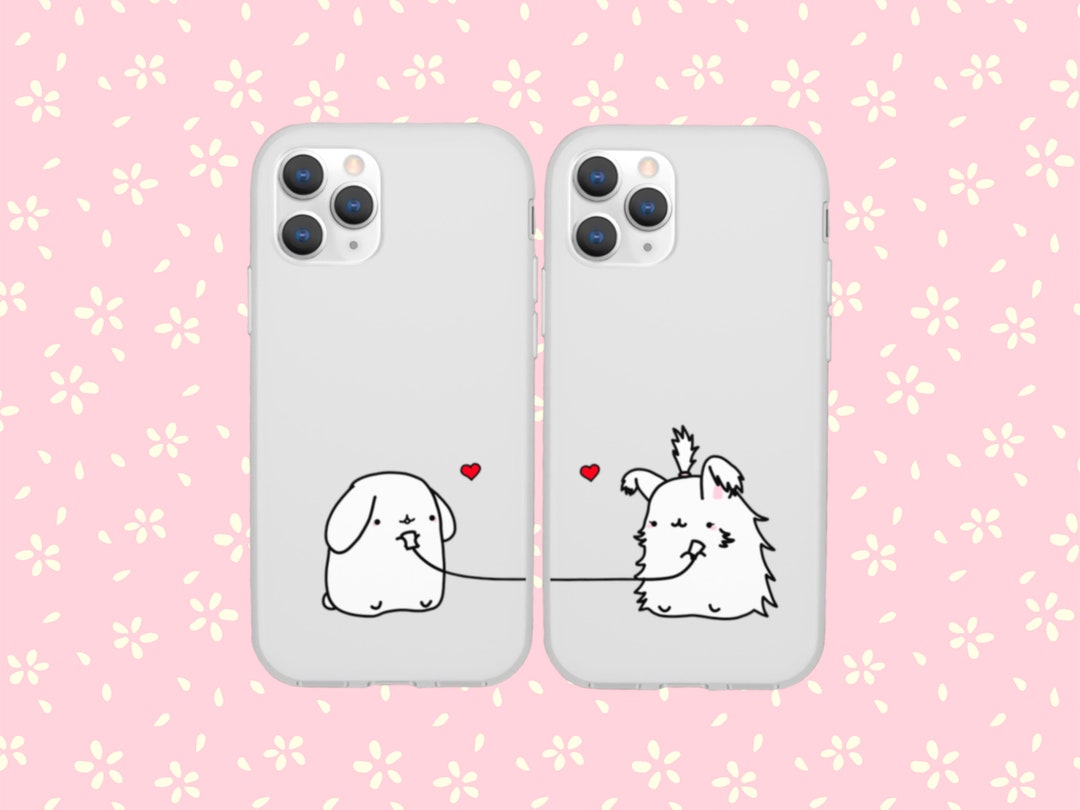 Lop Bunny Calling Angora Bunny Over Papercup Telephone Couples Phone ...