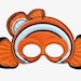 TS Clownfish Mask Appliqué Embroidery File for 6x10, 11x7, 13x7 Hoops ...