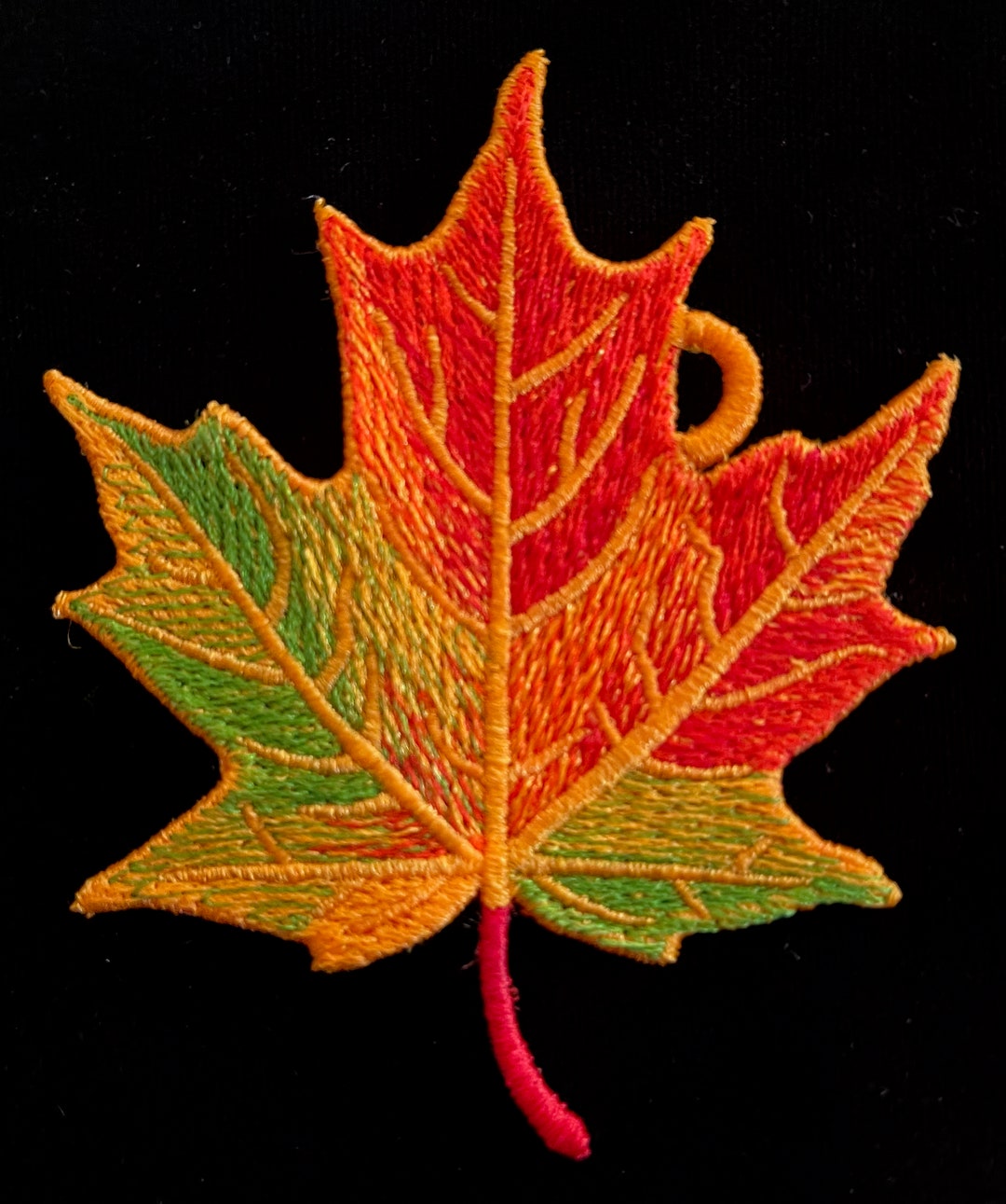 Sugar Maple Leaf Ornament FSL Machine Embroidery Design (4x4) Instant ...