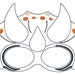 Triceratops Mask Embroidery Design: Felt Dinosaur Costume (digital ...