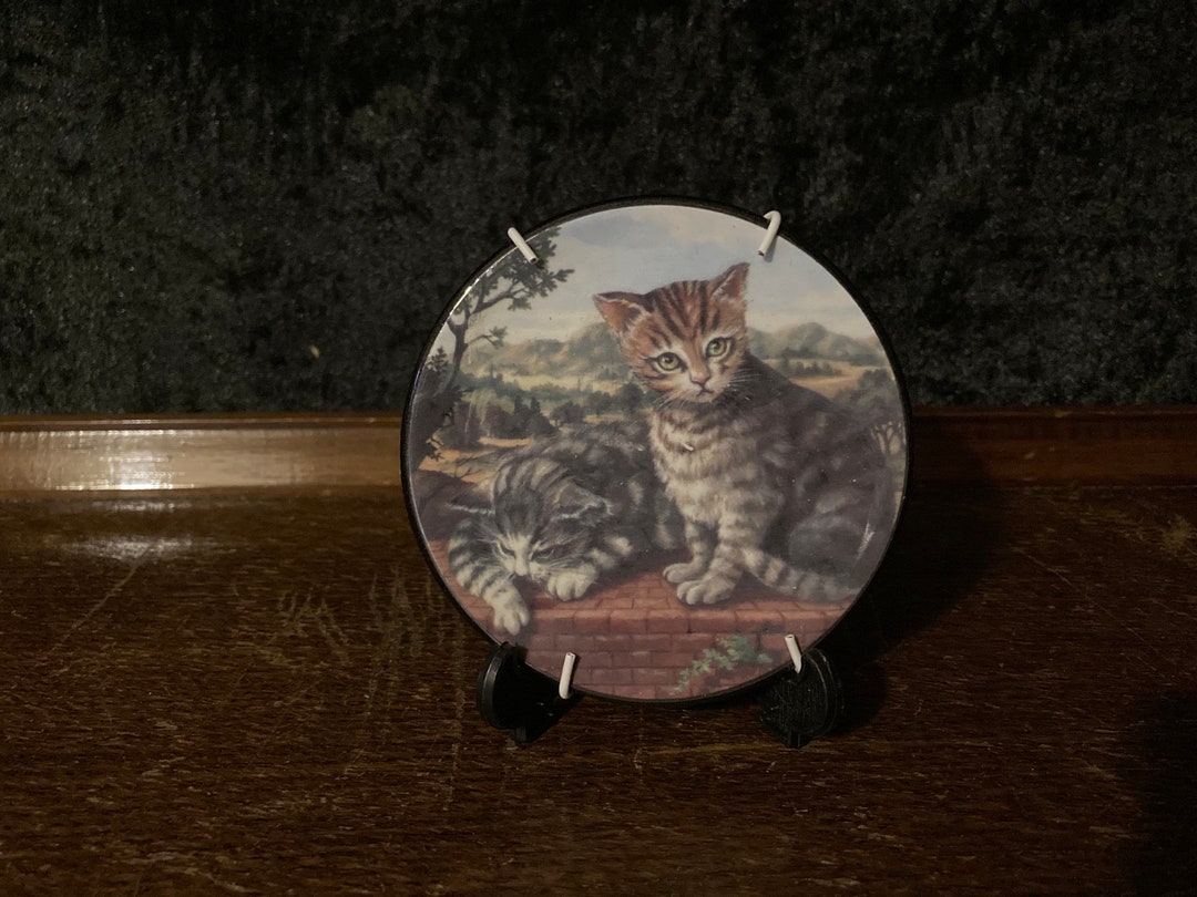 Vintage Ceraplat Pottery Cat Wall Plate - Etsy