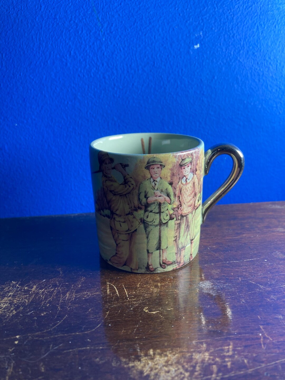 Spode Flemish Green Golf Cup - Etsy