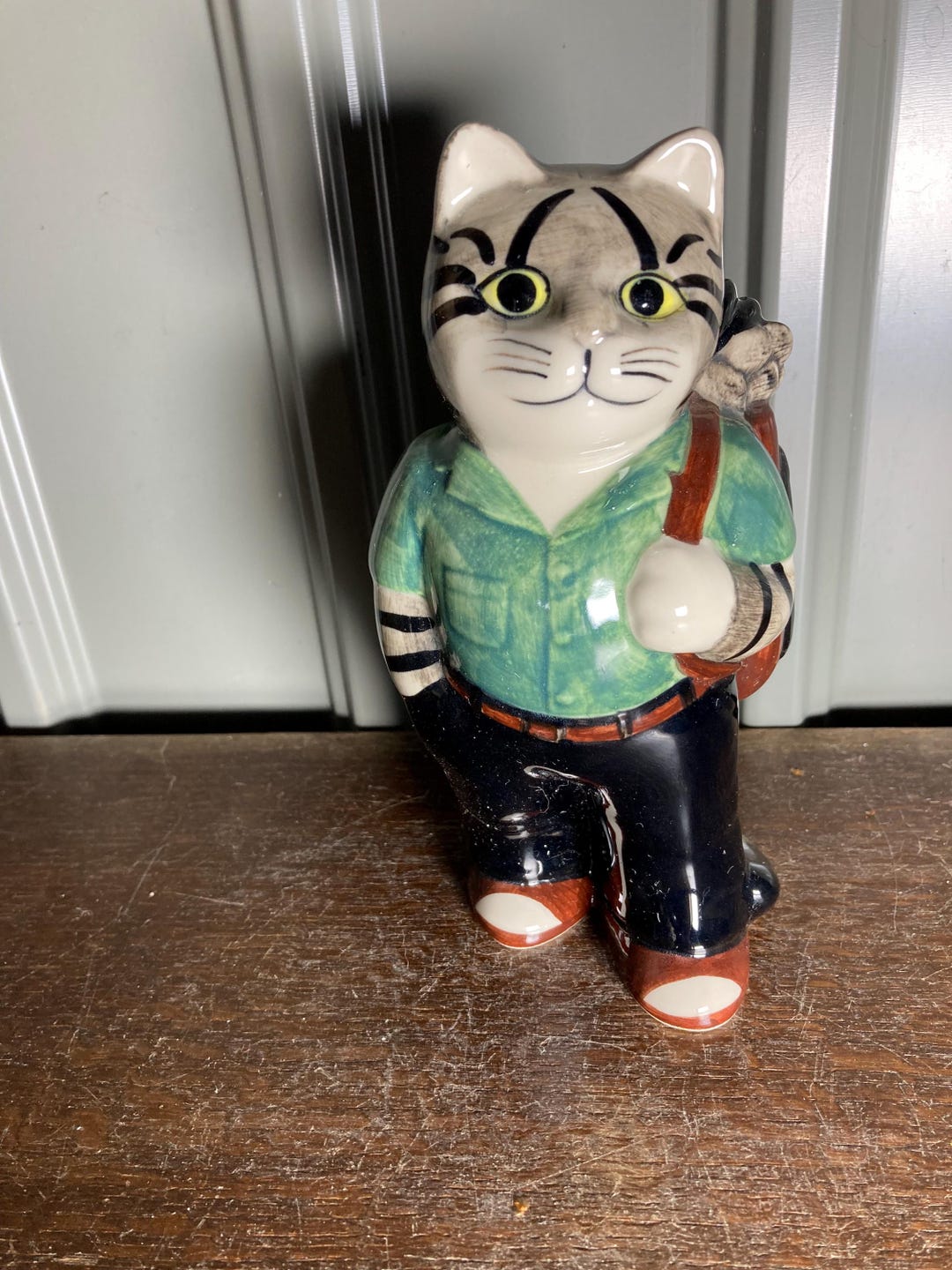 Quail Pottery Golfer Cat Figurine - Etsy