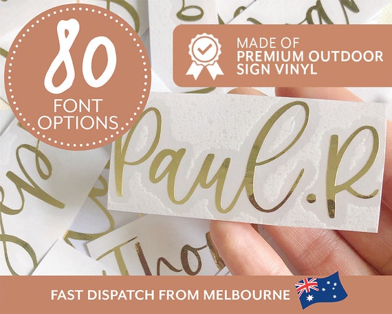 Name Stickers Name Labels Personalised Vinyl Sticker Custom | Etsy ...