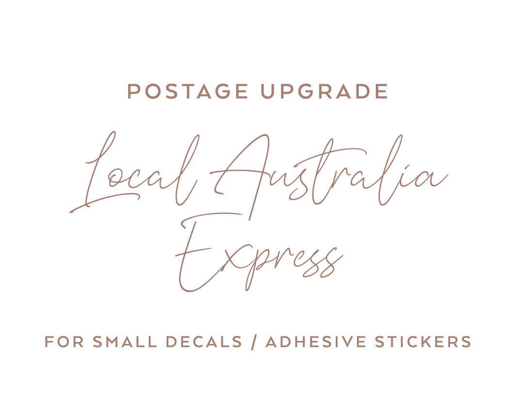 Express Post Upgrade for Small Decal Label/adhesive Logo Sticker Orders ...