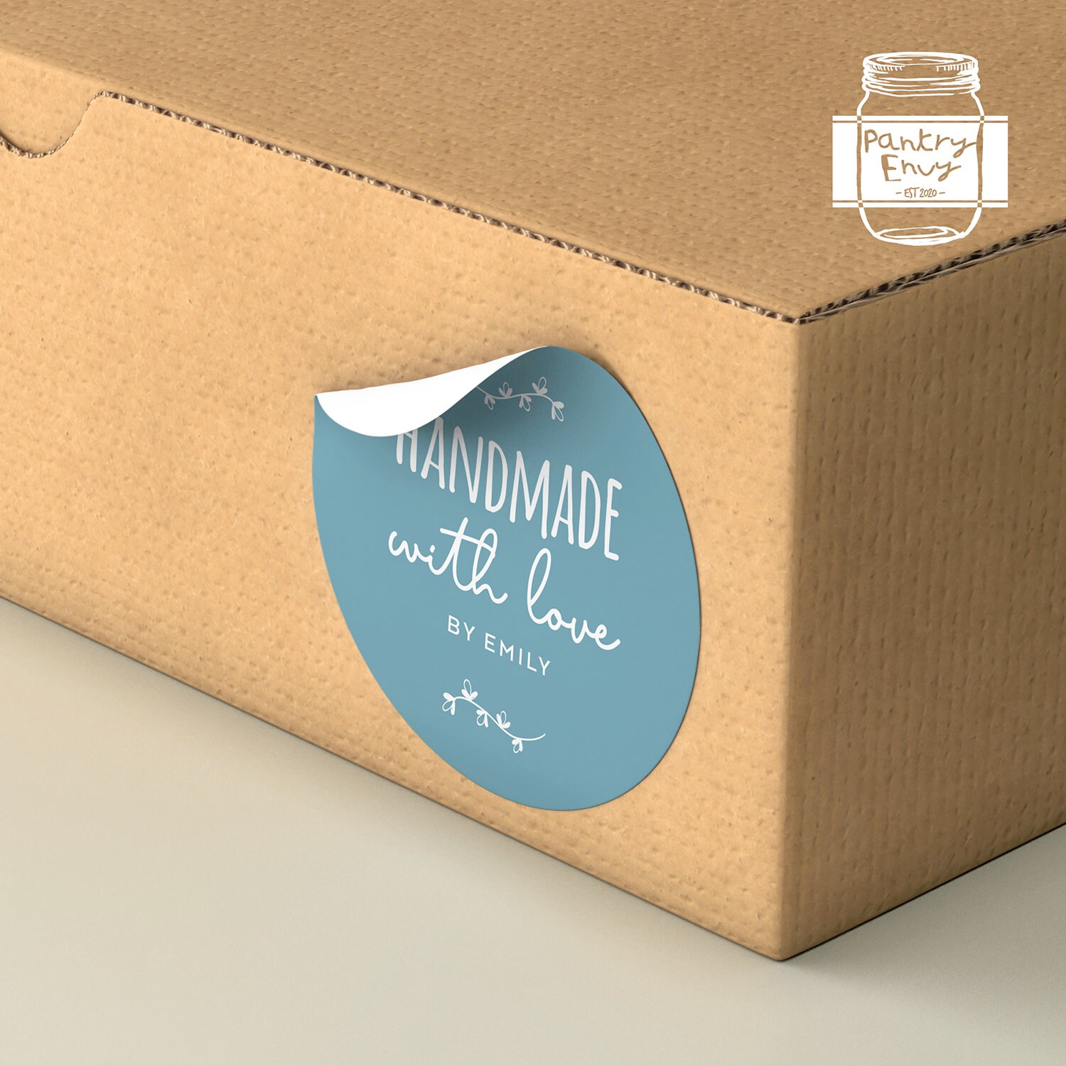 Custom Sticker Packaging Sticker Handmade With Love Stickers - Etsy ...