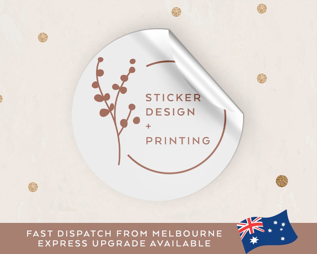 Logo Sticker Design Australia Custom Business Logo Stickers Packaging ...