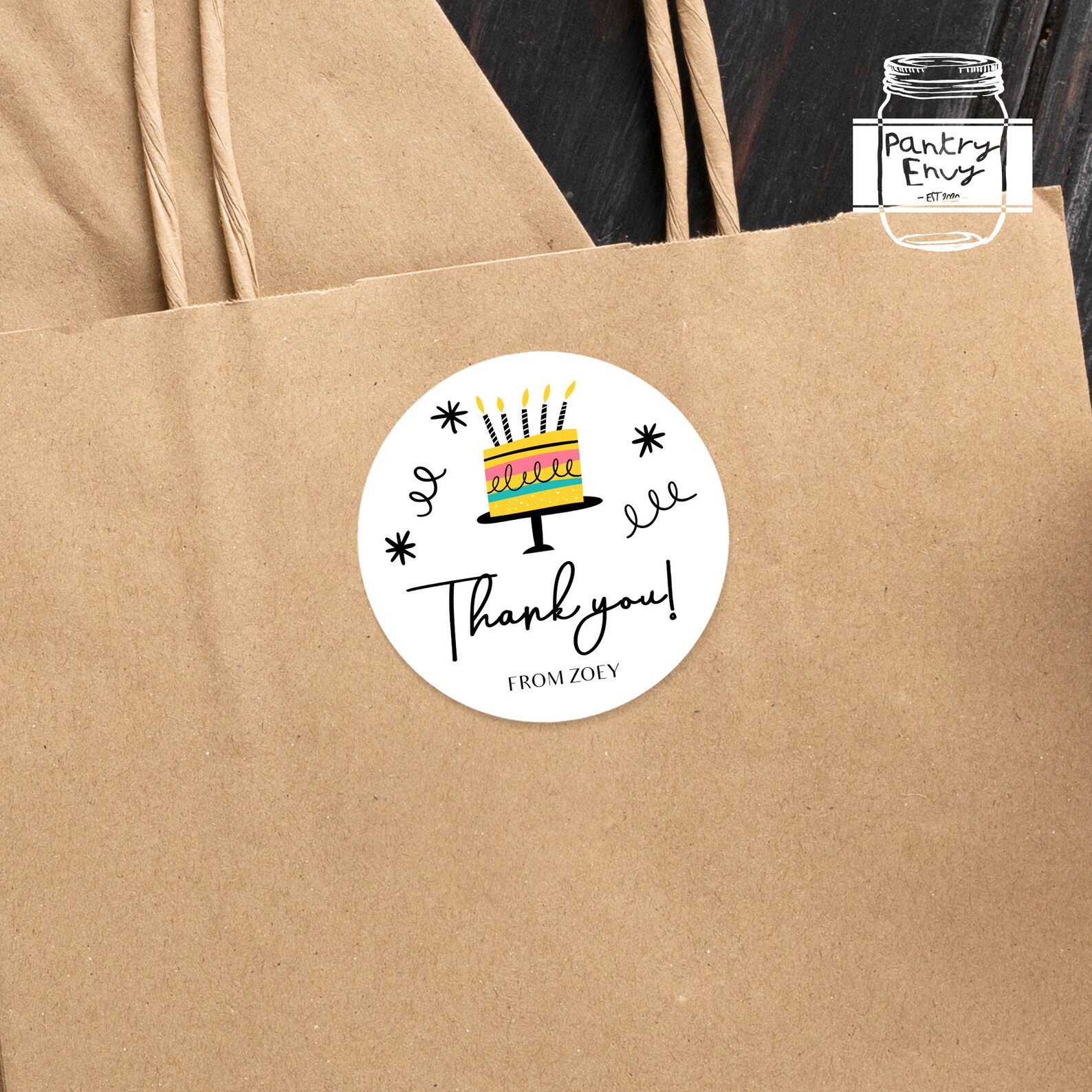 Birthday Stickers Name Stickers Cake Stickers Personalised - Etsy