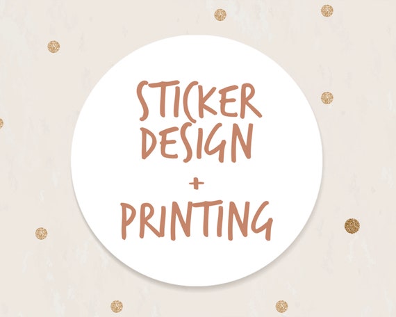 Logo Sticker Design Australia Custom Business Logo Stickers | Etsy