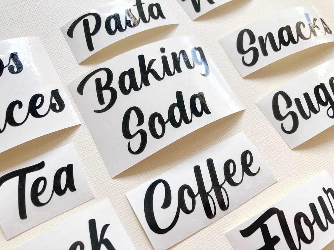 Pantry Labels, 27 Pantry Labels Kitchen Labels Pantry Stickers, Kitchen ...