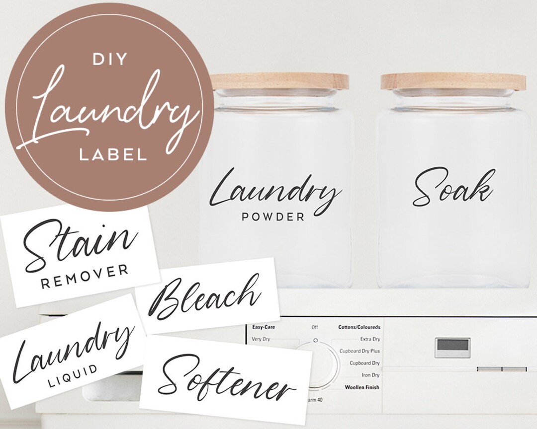 Laundry Label Decal Laundry Liquid Laundry Storage Stickers Household ...