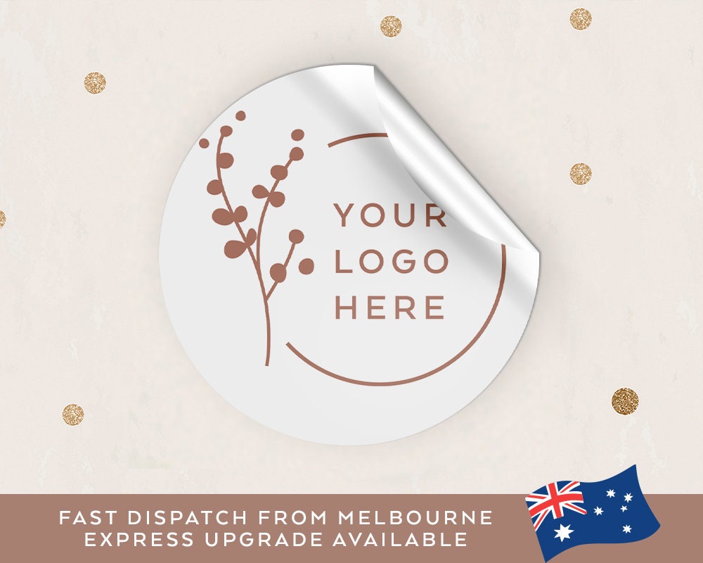 Custom Logo Stickers Round Business Logo Stickers Packaging - Etsy ...
