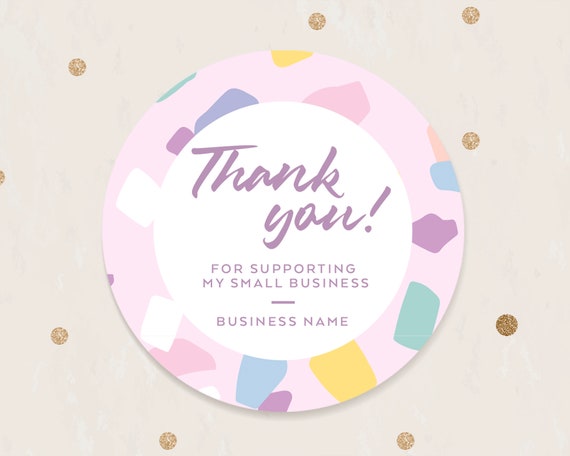 Custom Packaging Sticker Thank You Stickers Colourful Business - Etsy