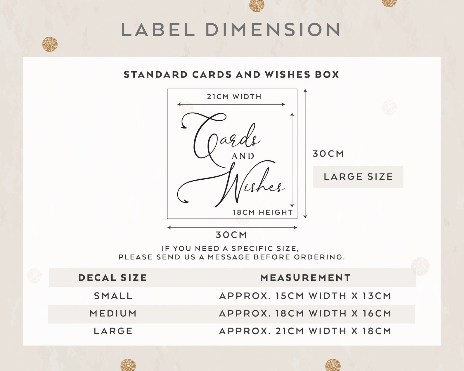 Custom Wedding Wishing Well Card and Wishes Well Decal Label - Etsy